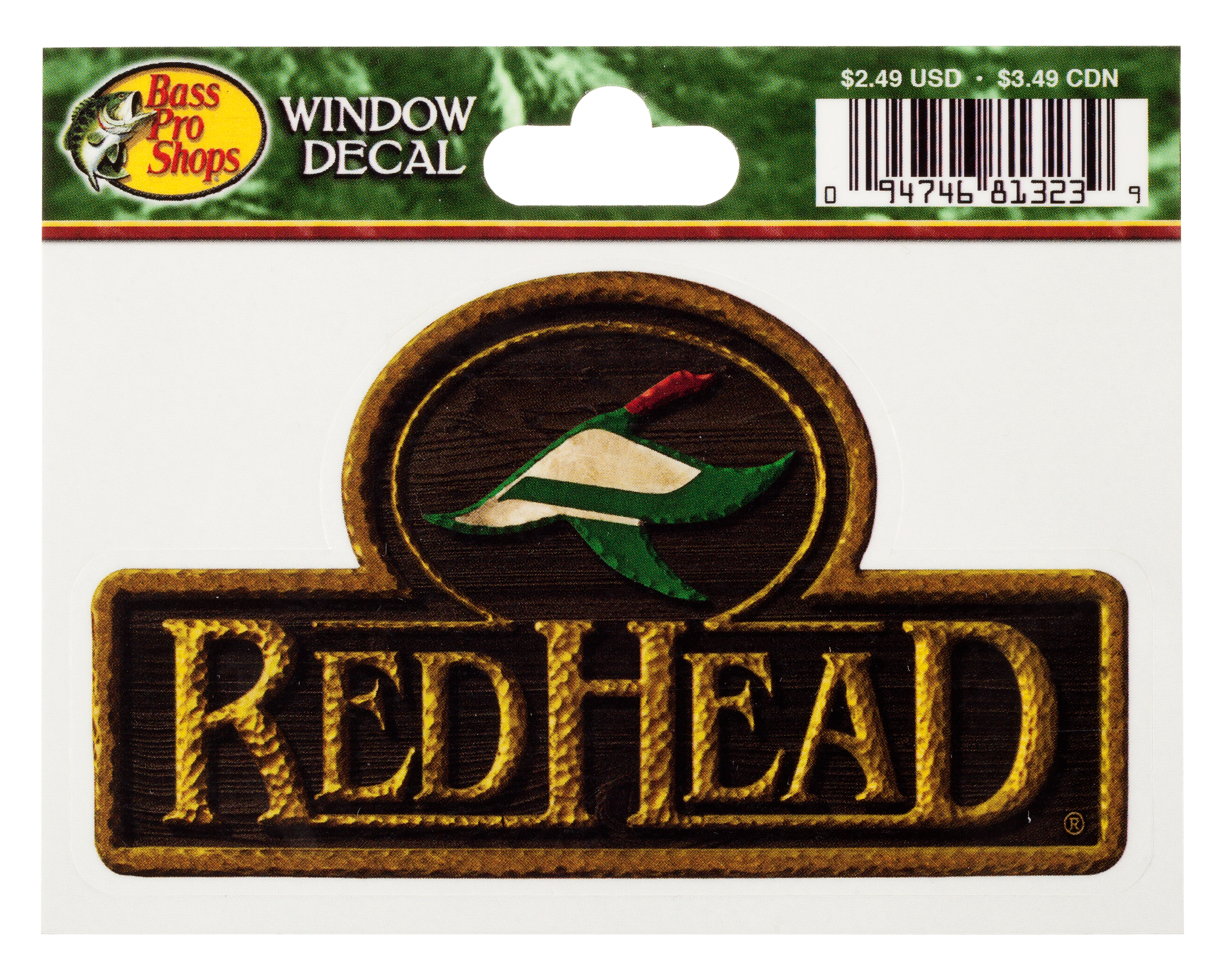 Bass Pro Shops Die-Cut Vinyl RedHead Window Decal | Bass Pro Shops